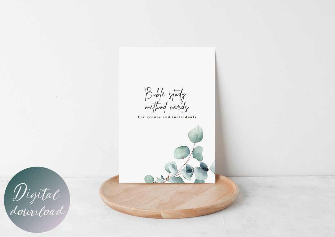 Bible Study Method Cards (printable) - Bible Reading Tools, Scripture ...