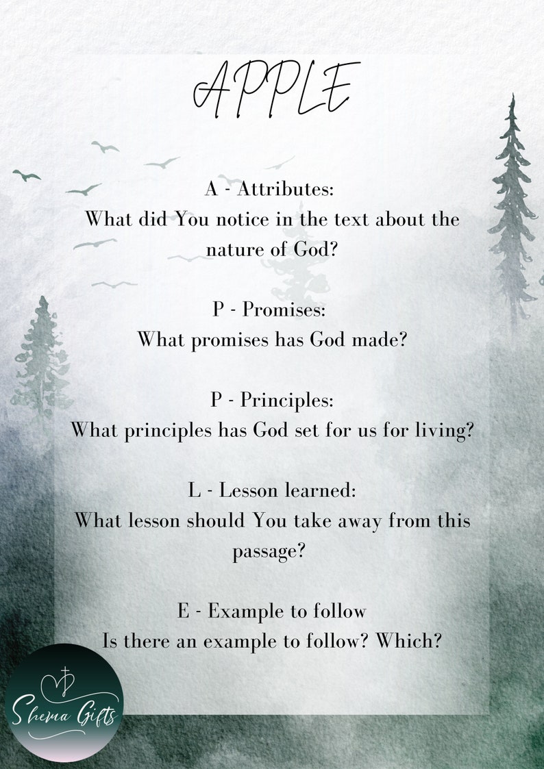 Bible Study Method Cards (printable) - Bible Reading Tools, Scripture ...