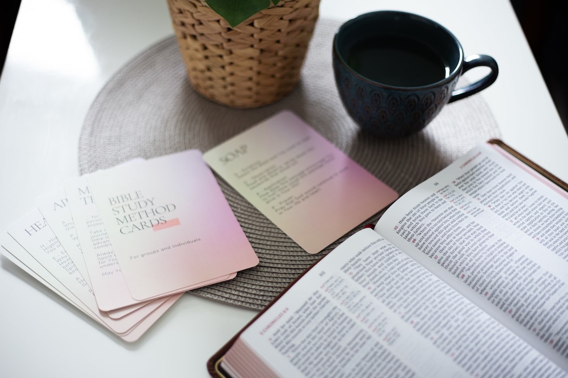 Bible Study Method Cards (printable) - Bible Reading Tools, Scripture ...