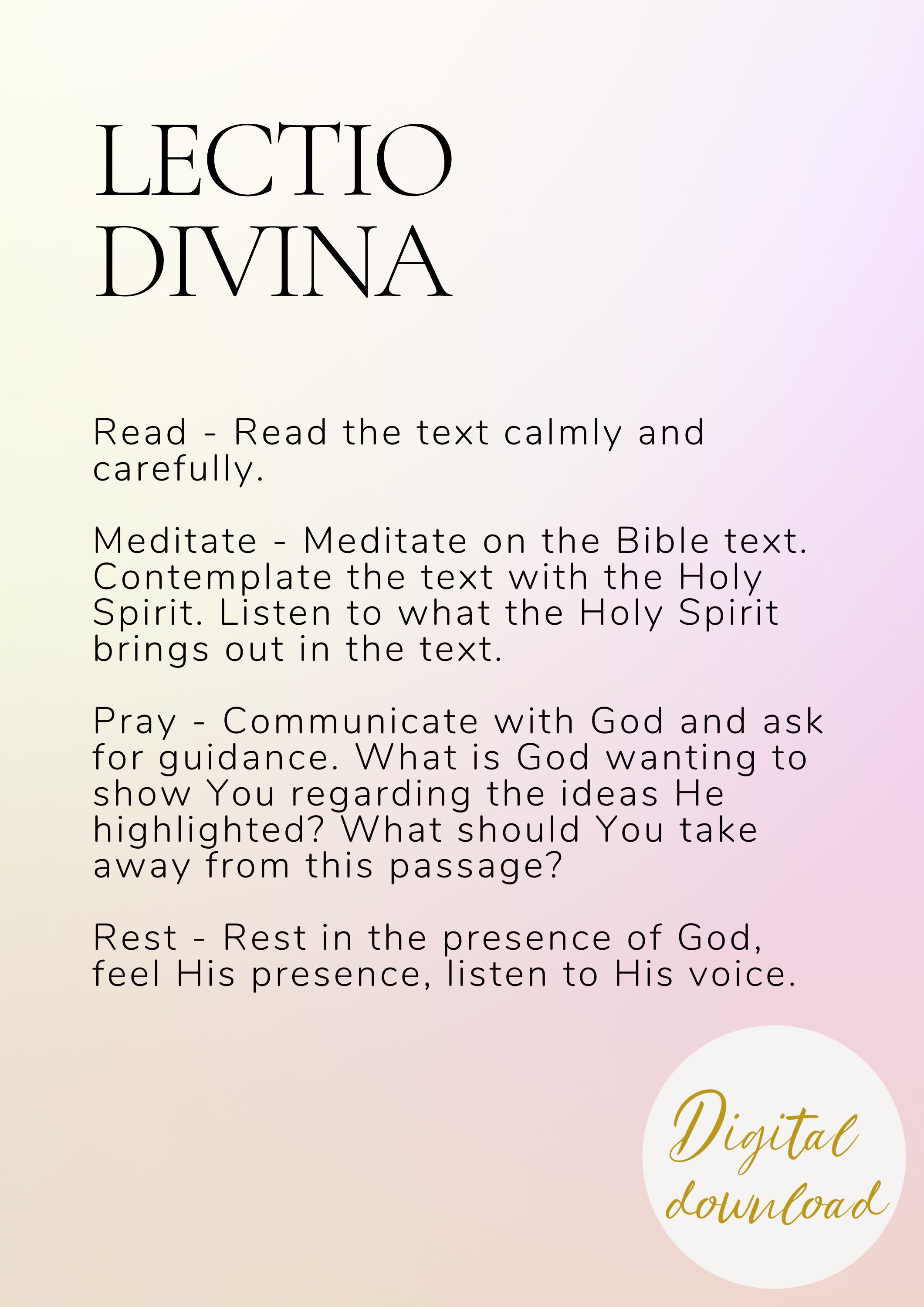 Bible Study Method Cards (printable) - Bible Reading Tools, Scripture ...