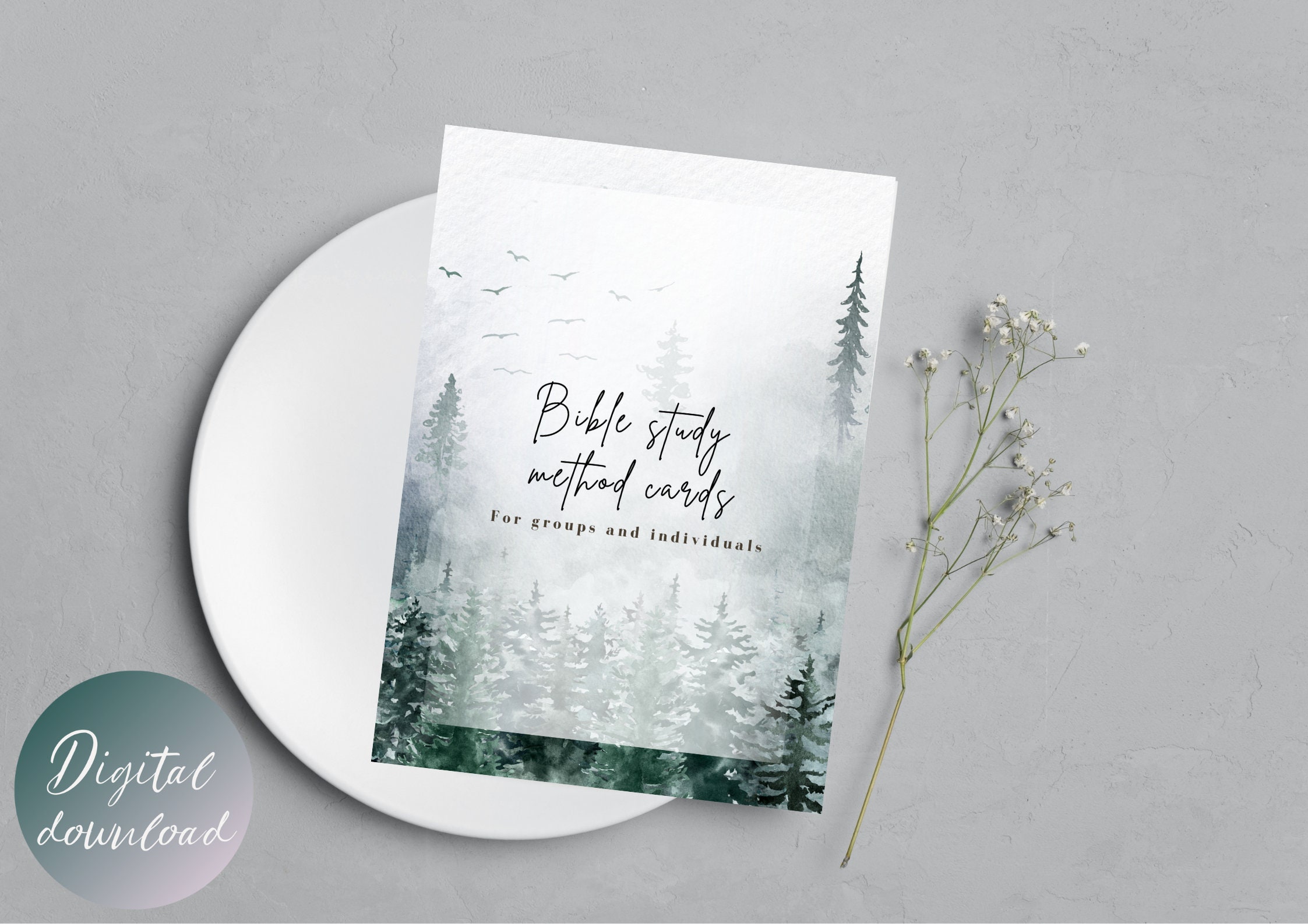 Bible Study Method Cards printable Bible Reading Tools - Etsy