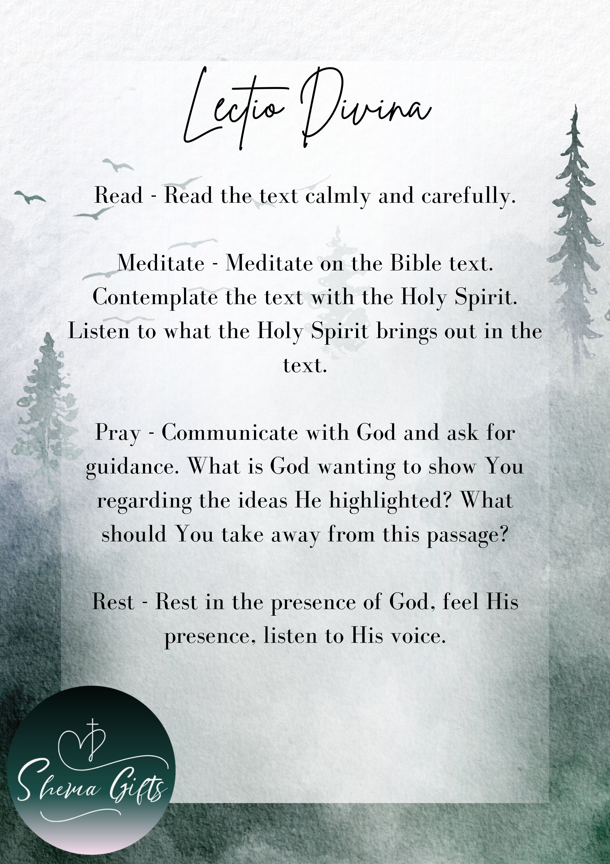 Bible Study Method Cards printable Bible Reading Tools - Etsy