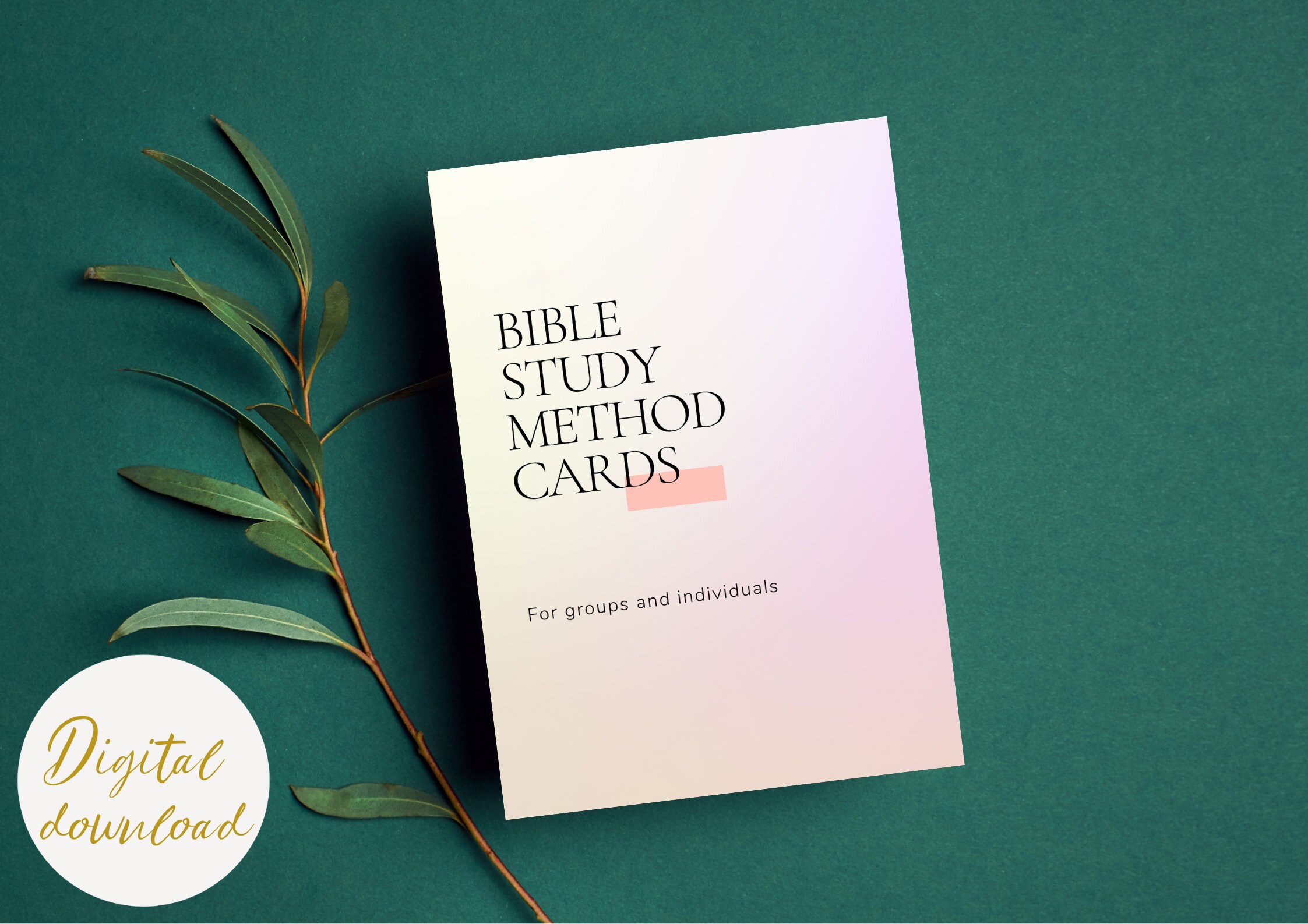 Bible Study Method Cards (printable) - Bible Reading Tools, Scripture ...