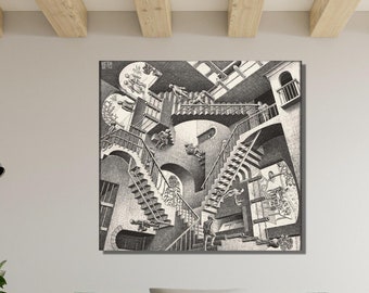 M.C. Escher Still Life and Street Poster Print,maurits Cornelis Escher ...