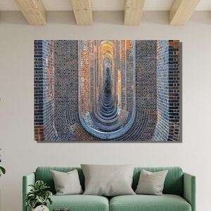 Ouse Valley Viaduct Bridge Canvas Poster, Balcombe Vaduct Wall Art ...