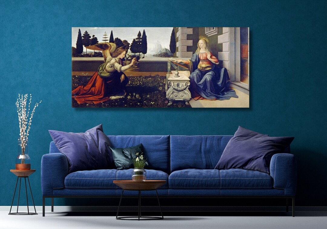 The Annunciation by Leonardo Da Vinci ,famous Canvas Wall Art Design ...
