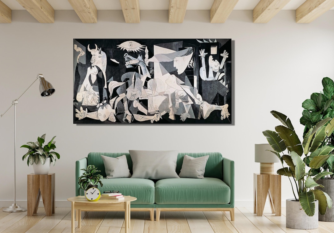 Guernica, Pablo Picasso Canvas Wall Art Design, Poster Print Decor for ...