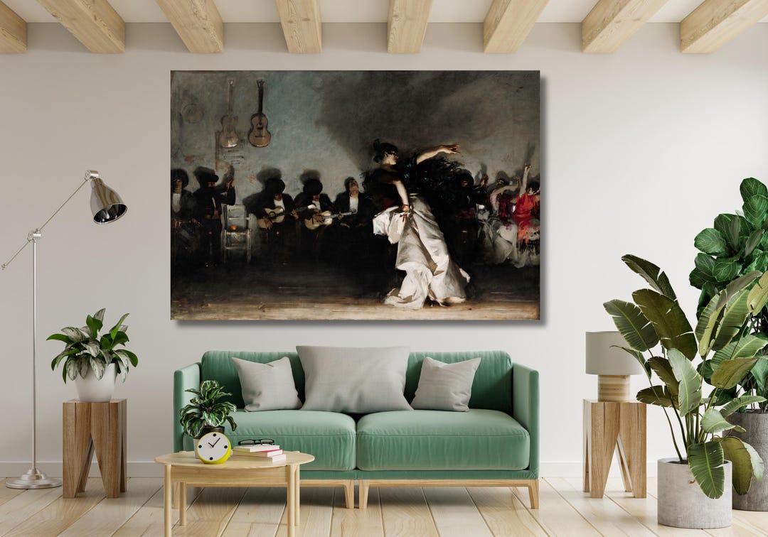 El Jaleo by John Singer Sargent Canvas Wall Art, Canvas Poster and Print Decor for Home & Office ...