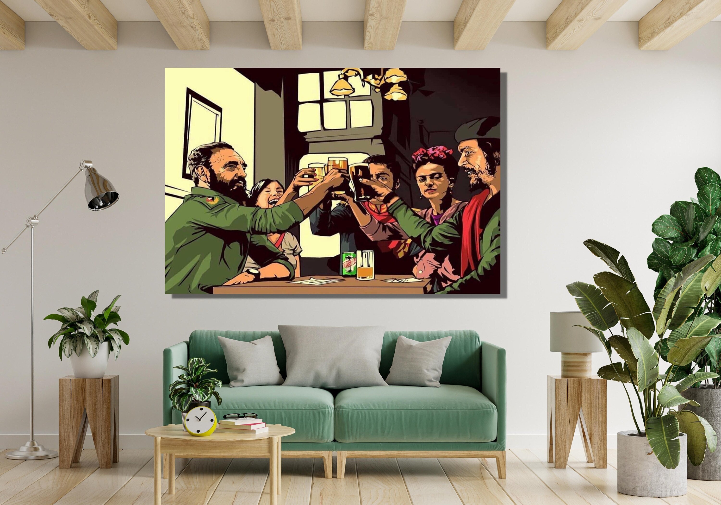 Ernesto Che Guevara Print, Fidel Castro Canvas,frida Kahlo Poster ...