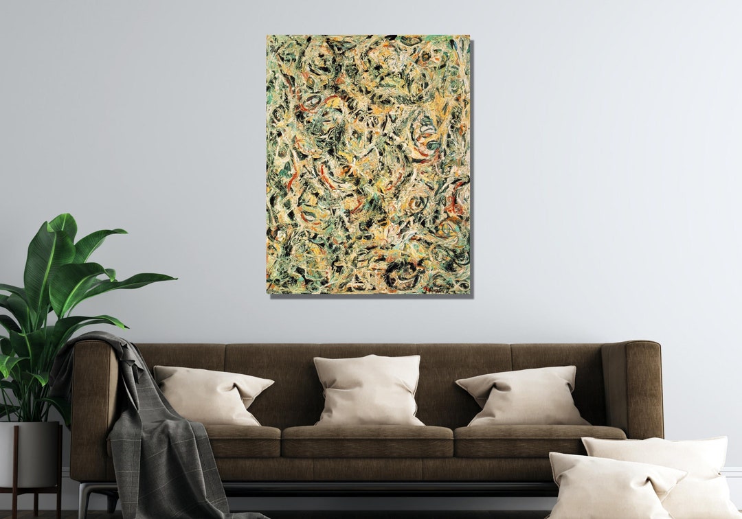 Eyes in the Heat Poster,jackson Pollock Canvas Wall Art Design, Eyes ...
