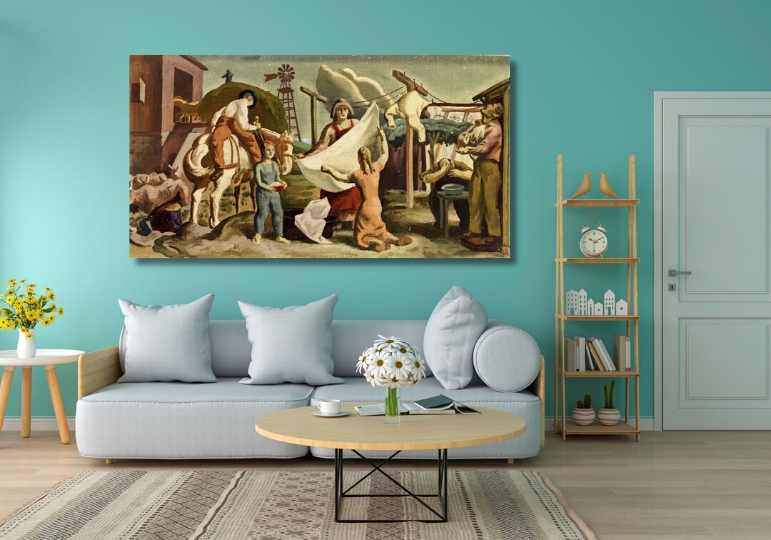 Indiana Farming Life Canvas Wall Art, Donald Mattison Artwork Print ...