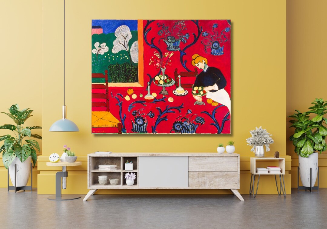 The Dessert Harmony in Red by Henri Matisse Cavnas Art, Henri Matisse ...