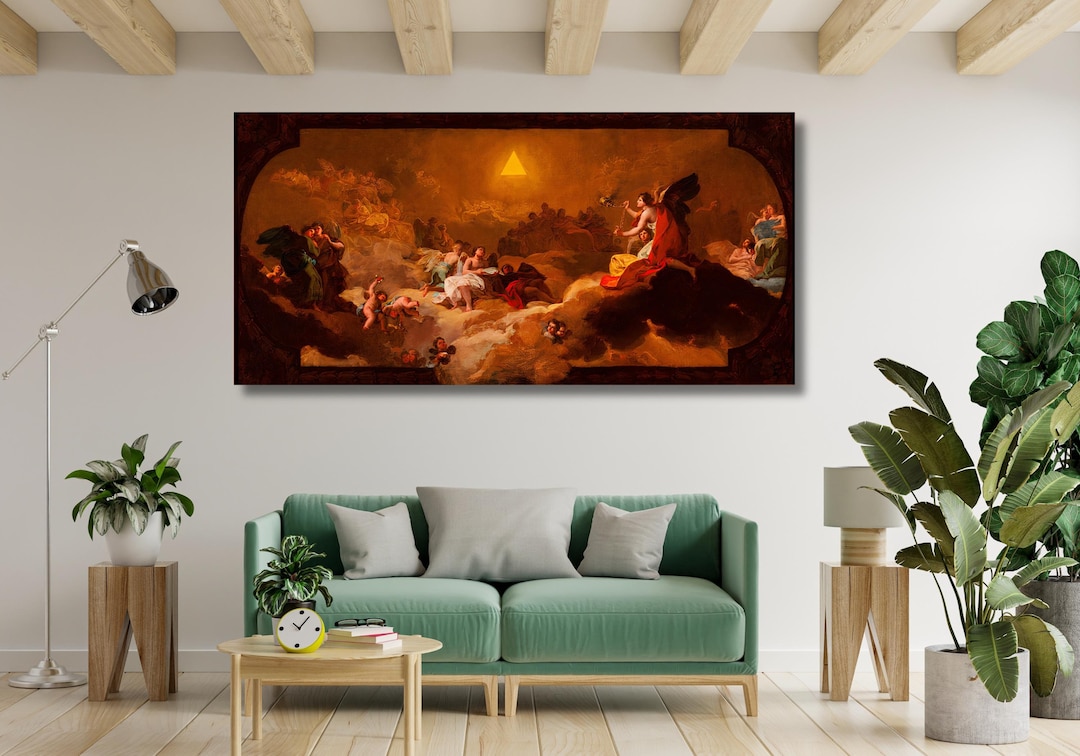 The Adoration of the Name of the Lord Canvas Wall Art Design, Francisco ...