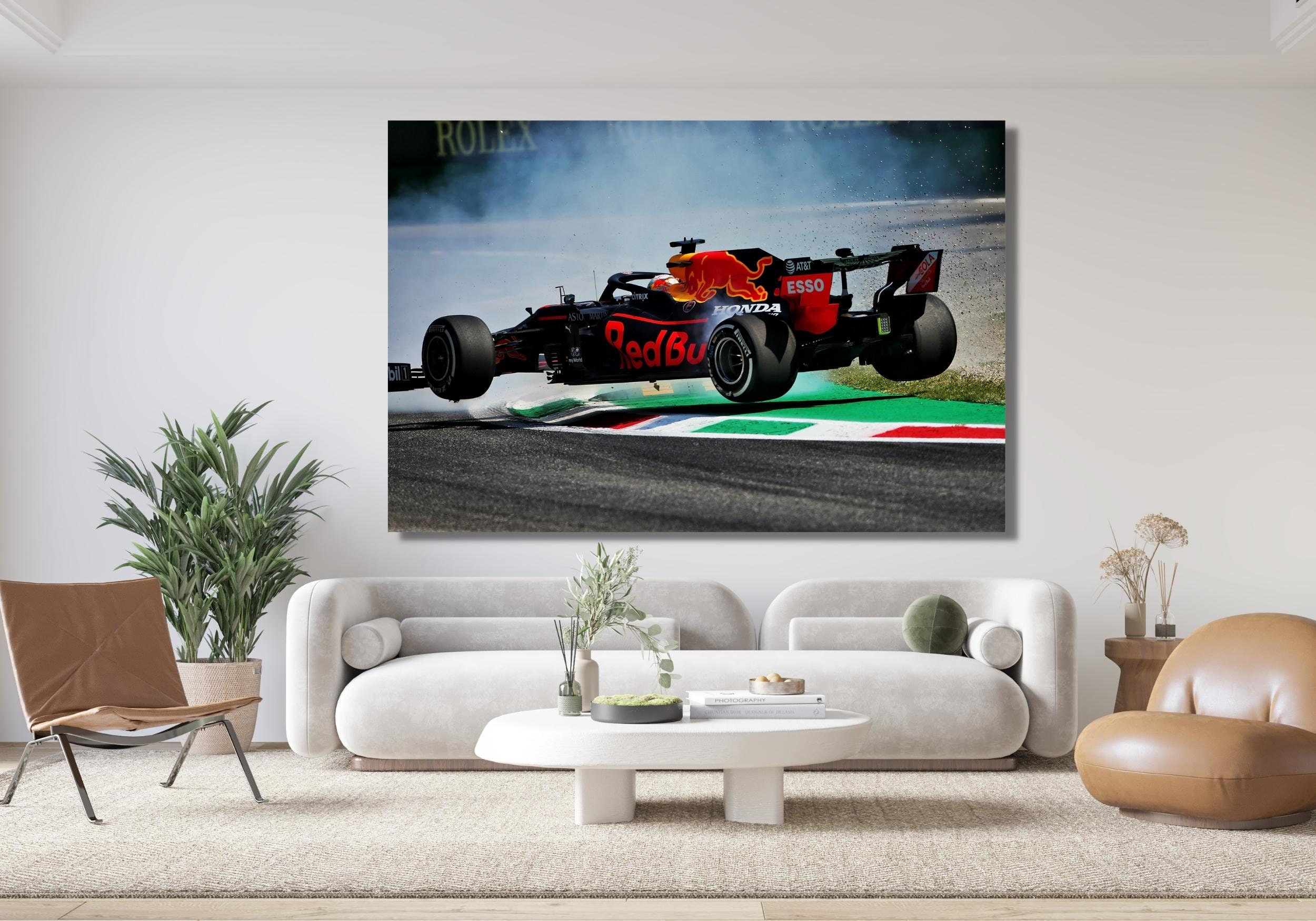 Max Verstappen Formula 1 Car Print, Red Bull Canvas Wall Art Design ...