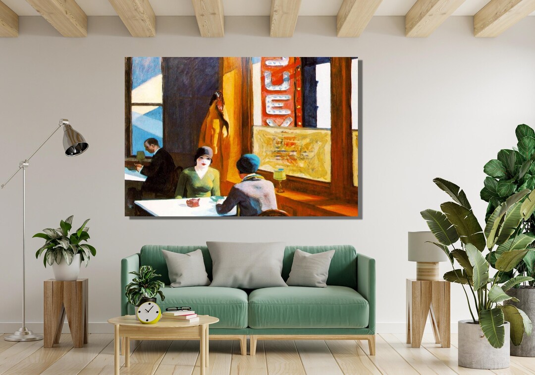 Chop Suey Print, Edward Hopper Canvas Wall Art Design, Poster Print ...