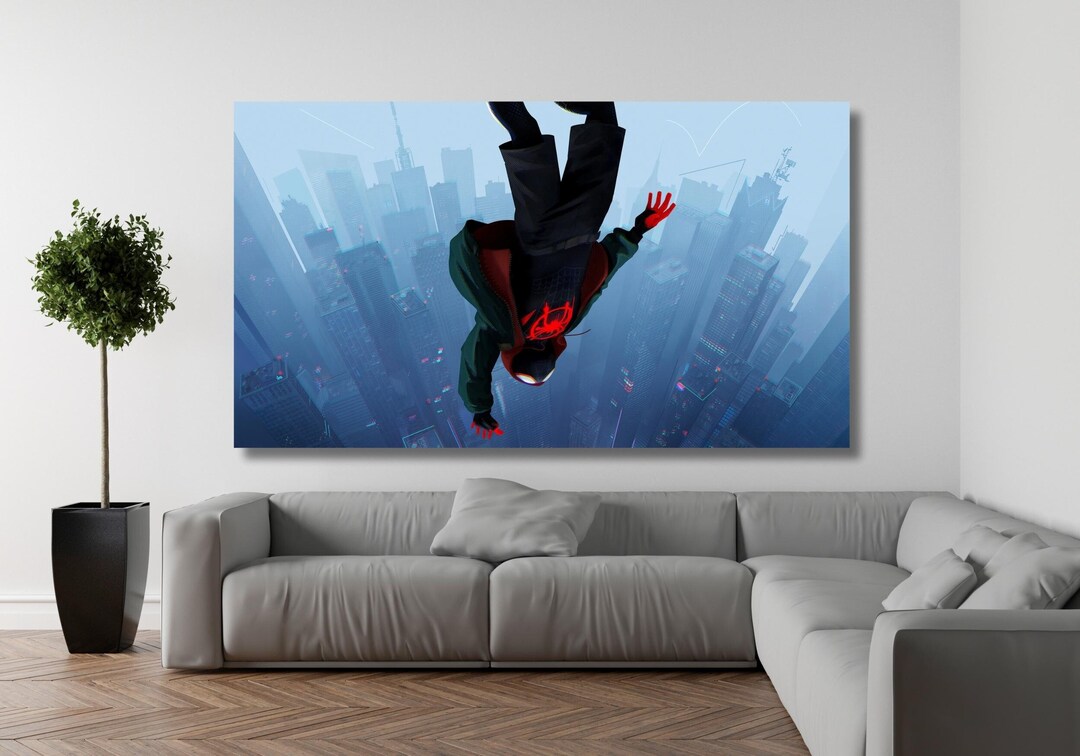 The Amazing Spider-man Dive Into the City Canvas Wall Art Design, Print ...