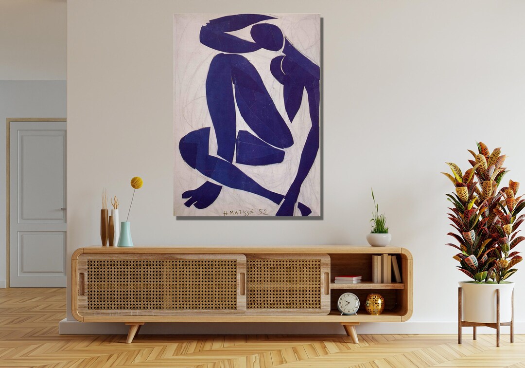 Henri Matisse Canvas Print, Blue Nude IV Wall Art Design, Fauvism Decor for Home & Office ...