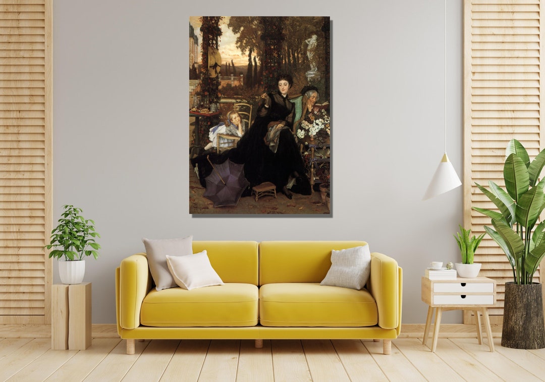James Tissot Canvas Wall Art Print, the Widow Painting Design, Poster ...