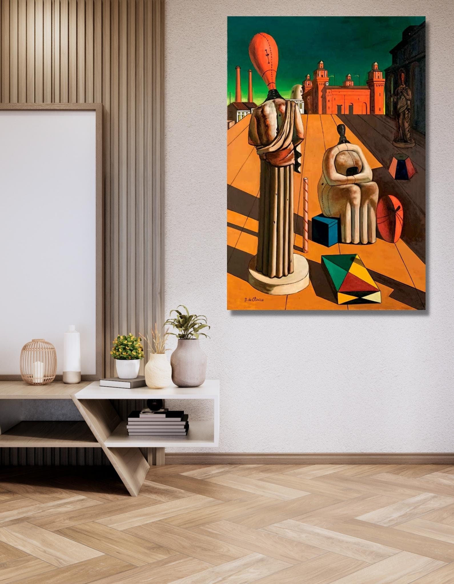 Giorgio De Chirico's the Disquieting Muses Canvas Wall Print,italian ...