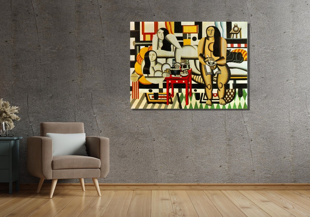 Three Women Poster, Fernand Leger Canvas Wall Art Design, Print Decor ...