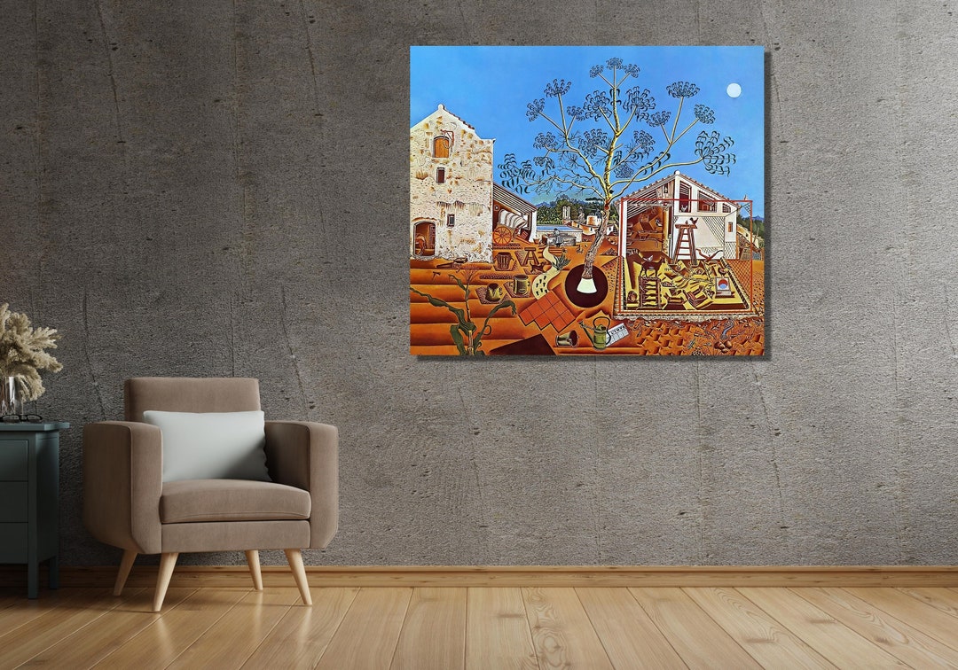 The Farm Canvas Print,joan Miro Wall Art Design,abstract Wall Decor ...