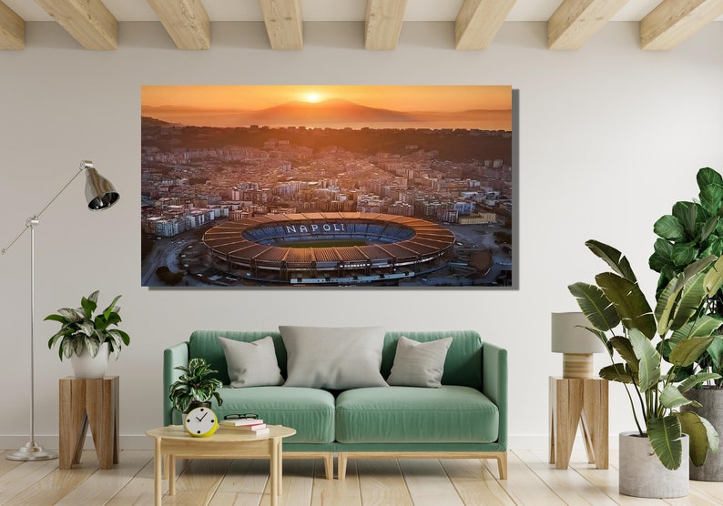 Stadio Diego Armando Maradona Canvas Wall Art Design,napoli Club ...