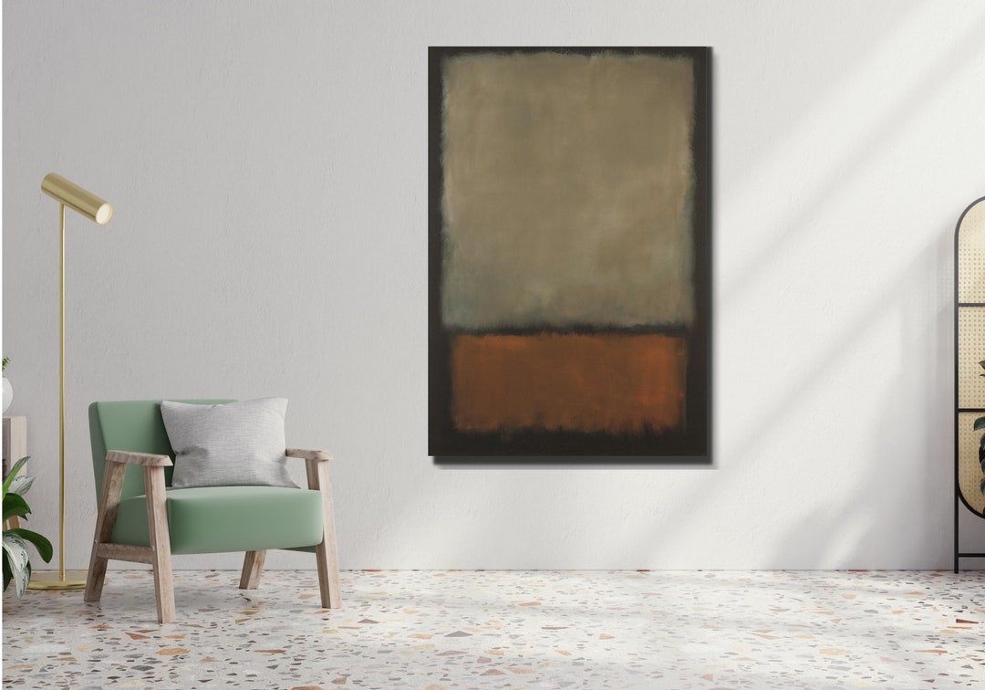 Brown Rothko Print,mark Rothko Canvas Wall Art Design, Poster Print ...
