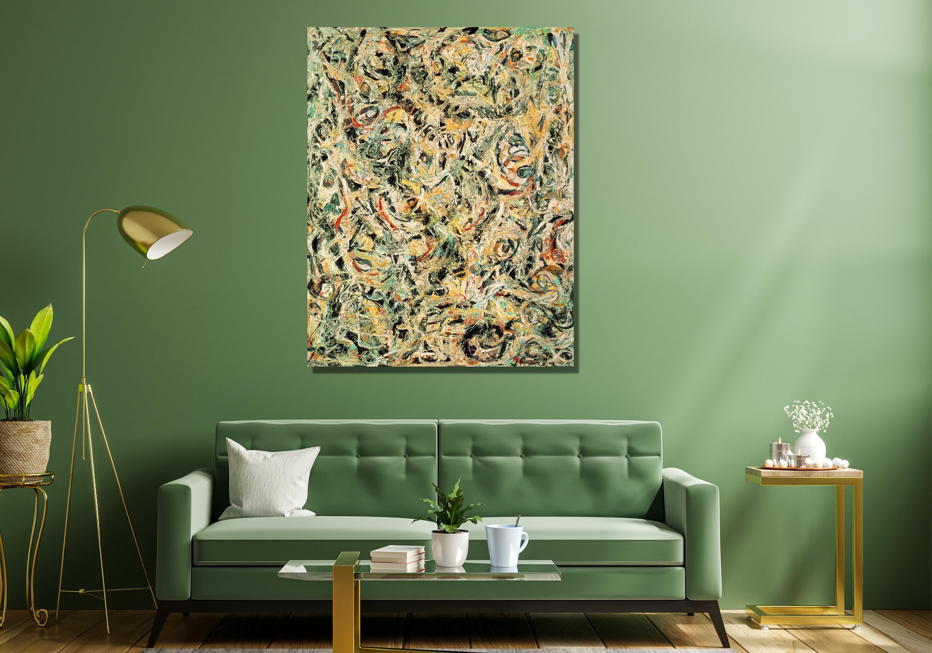 Eyes in the Heat Poster,jackson Pollock Canvas Wall Art Design, Eyes ...