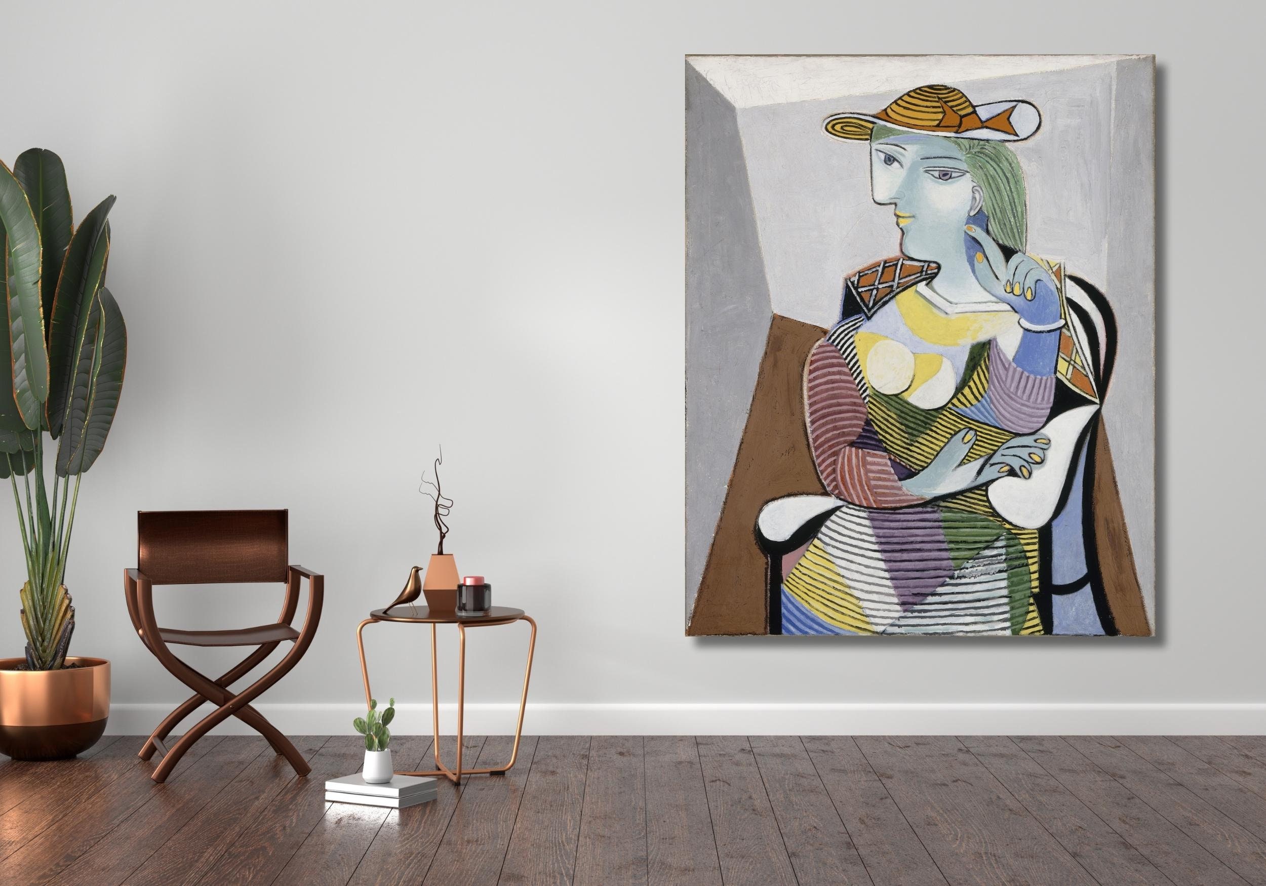 Pablo Picasso's Seated Woman Print, Marie-therese Walter Canvas Wall ...