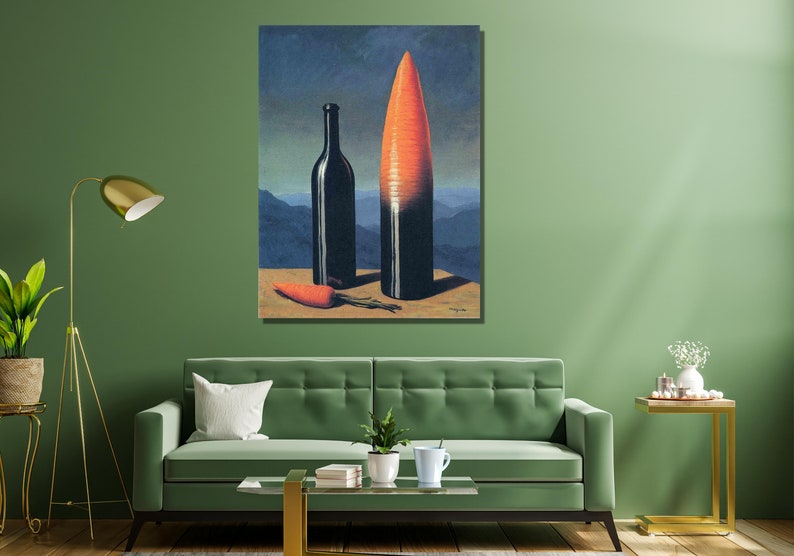 The Explanation Print Rene Magritte Canvas Wall Art Design - Etsy
