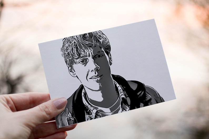 Tyler Galpin Hunter Doohan Addams Famille Mercredi Image dart - Etsy France