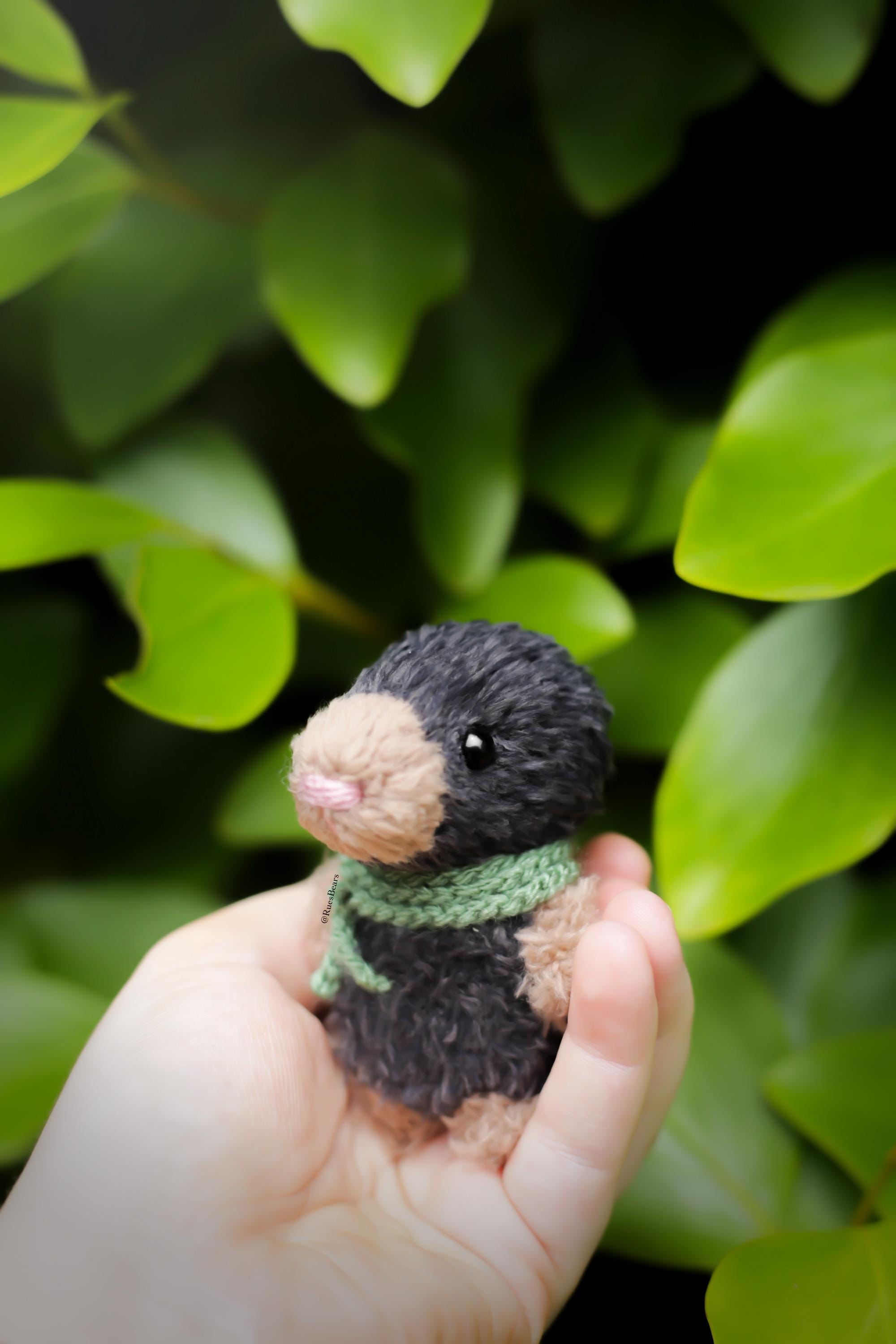 Crochet Amigurumi PATTERN: Pebbles the Fluffy Mole, English PDF - Etsy