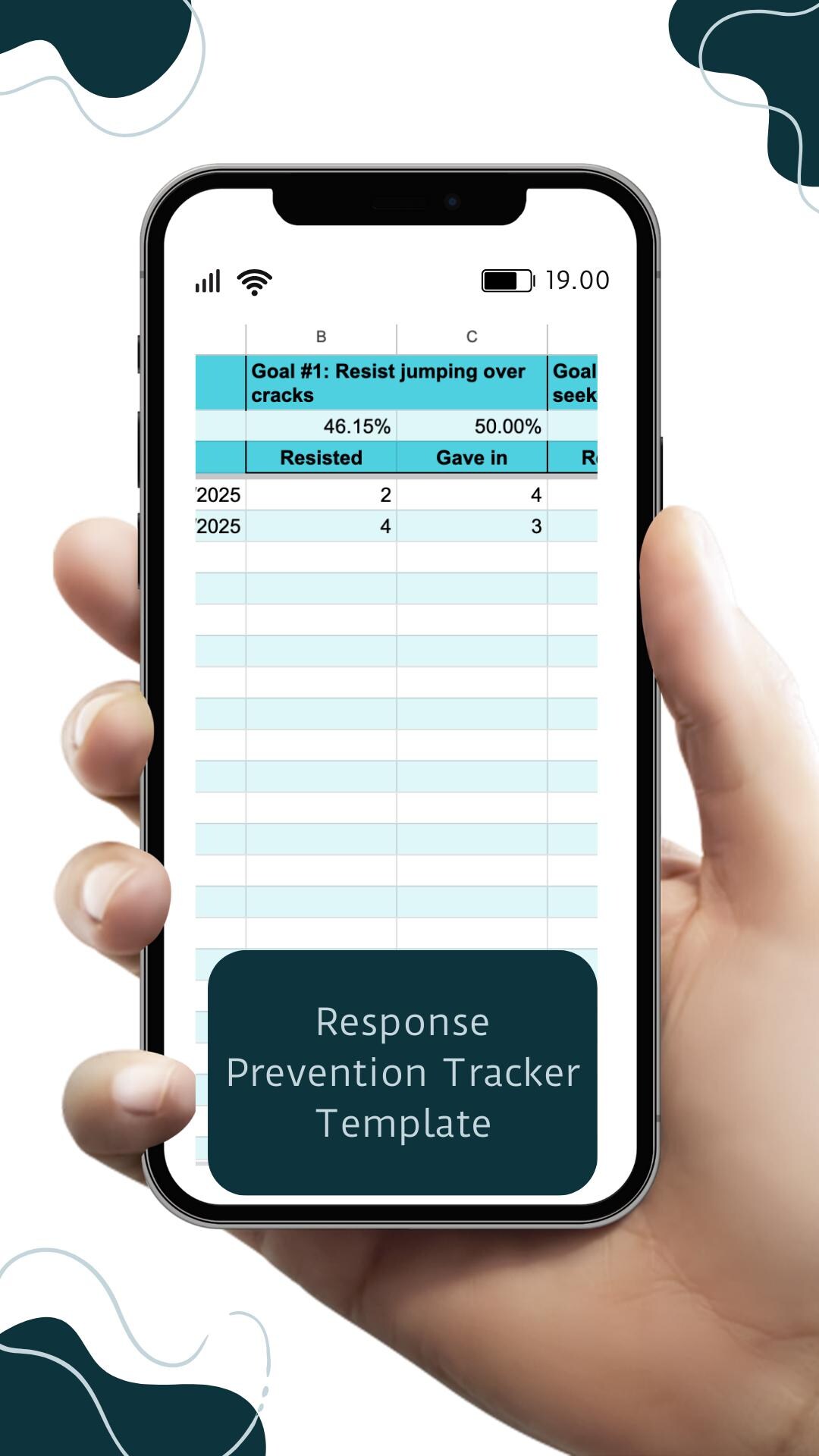 OCD Response Prevention Tracking Form - Etsy