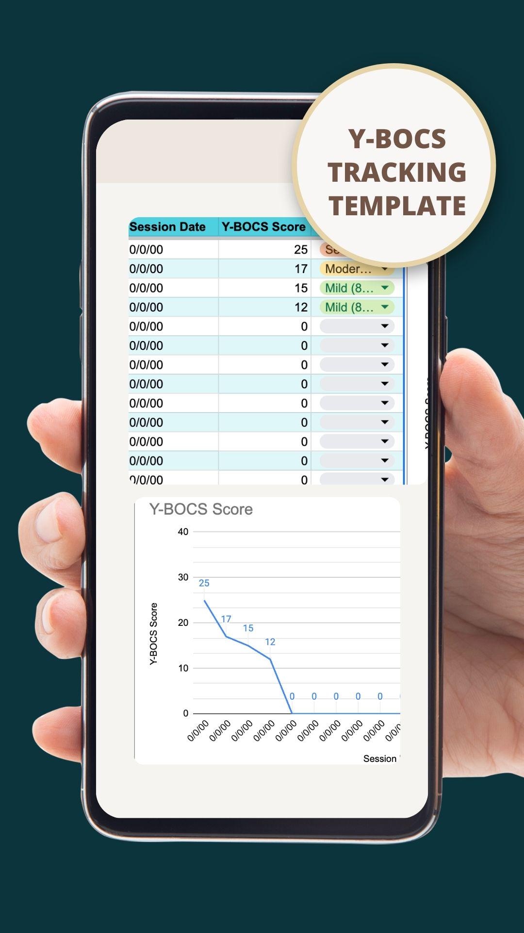 Y-BOCS Tracking Template (for OCD Treatment Protocols) - Etsy