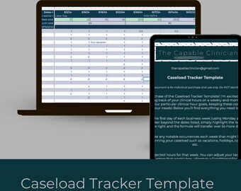 Therapist Caseload Tracker | Session Management Tool | Small Business ...