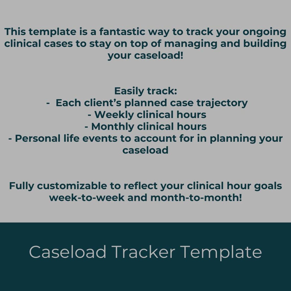 Caseload Tracker Template - Etsy