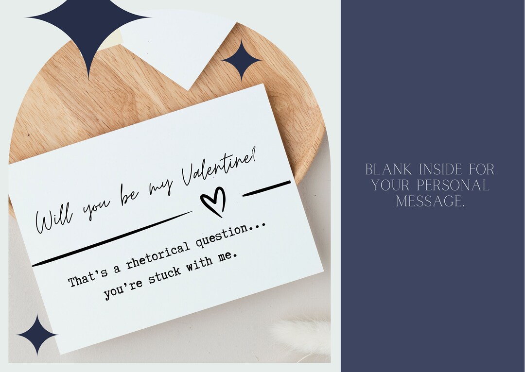 Hilarious Valentines Day Card Stuck With Me - Etsy
