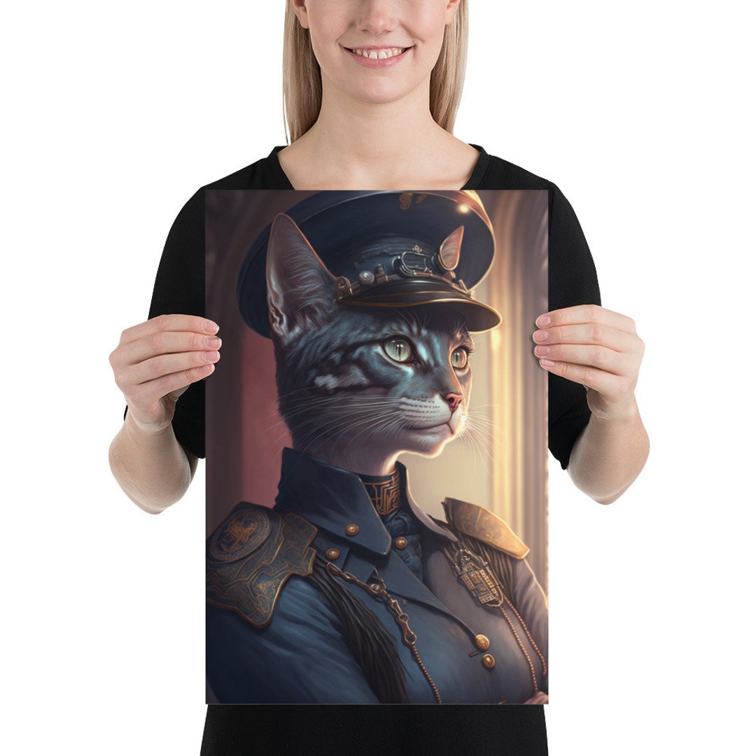 Cat Guard 2 II Cat Poster, Cat Wall Art, Cat Lover Wall Decor, Gift for ...