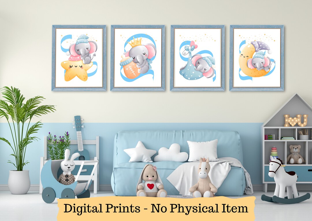 Printable Baby Animal Prints for Nursery Wall Art Décor, Safari Nursery ...