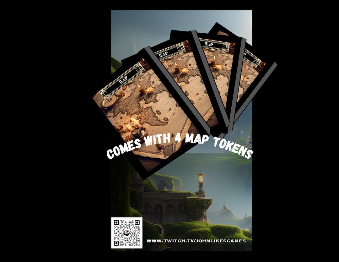 Custom MTG Map Token | Unique Gaming Accessory for Your Collection - Etsy