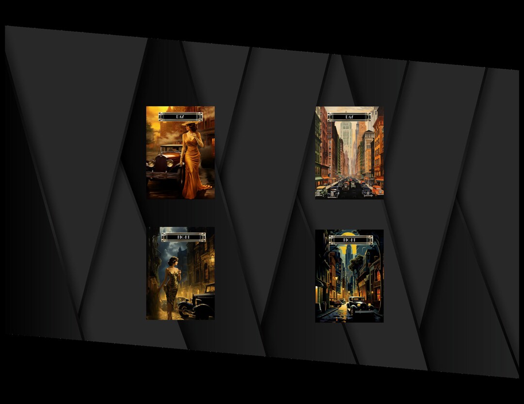 MTG Day/night Token Set: Scenery, Day/night Token Lady & 1 Custom ...