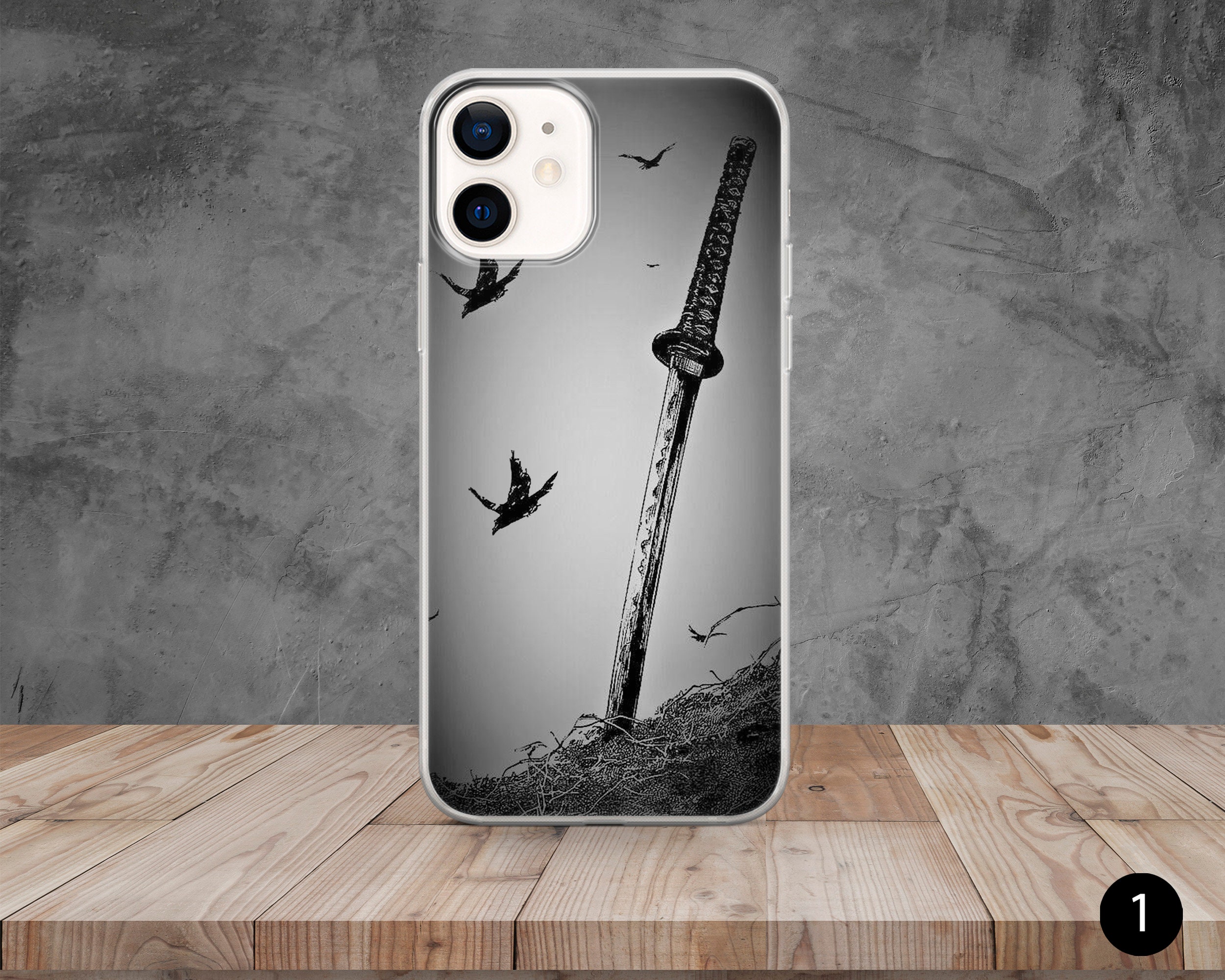 Anime Katana Phone Case Japan Samurai Cover for iPhone 17, 16, 15, 14 ...