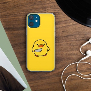 Funny Duck Phone Case Anime Cover for iPhone 16, 15, 14, 13, 12, 11, 8 ...