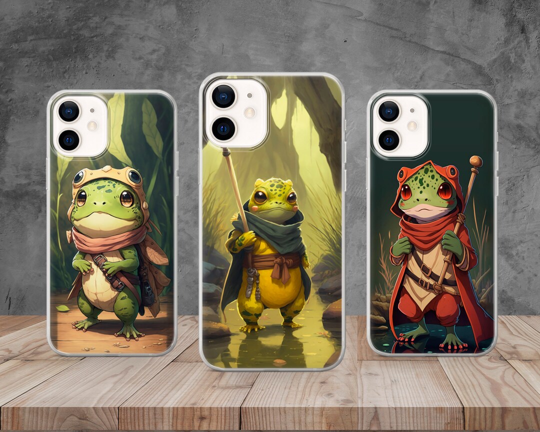 Anime Froggy Phone Case Cartoon Green Frog Cover for iPhone 14, 13, 12 ...
