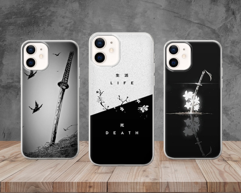 Anime Katana Phone Case Japan Samurai Cover for iPhone 17, 16, 15, 14 ...