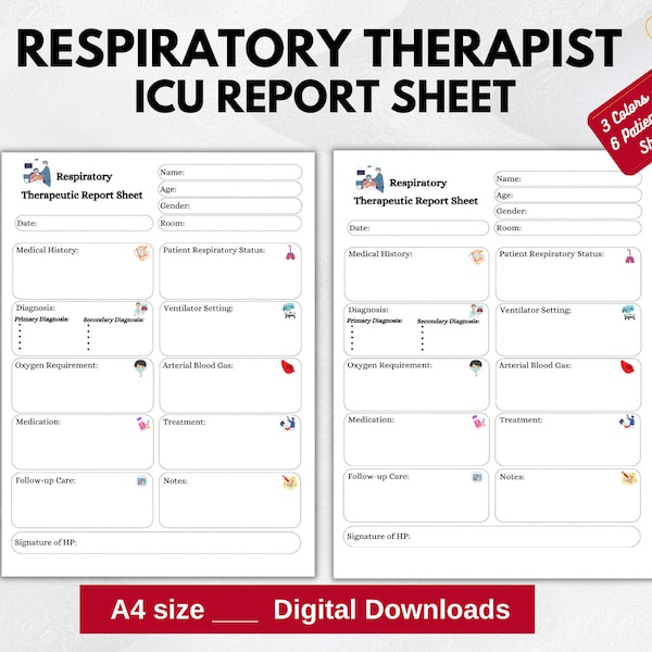 6 Patient Rt Sheet - Etsy
