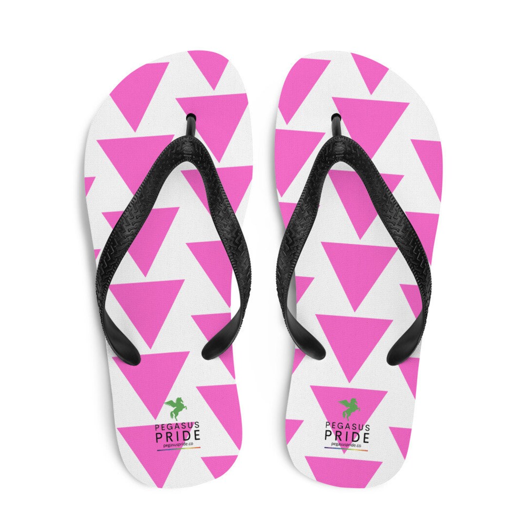 Pink Triangle LGBT Pride Flip Flops Slippers Sandals Thongs - Etsy