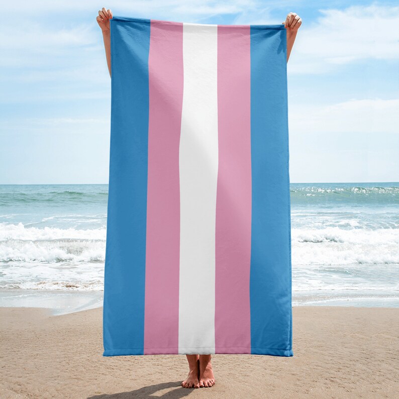 Transgender Trans Pride Flag Beach Blanket Towel - Etsy