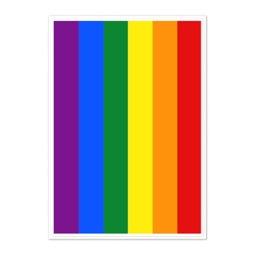 LGBT Rainbow Pride Flag Sticker - Etsy