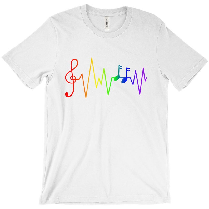LGBT Pride Music Notes Tee - Etsy